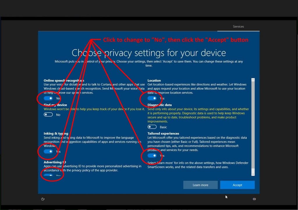 Logging Into Windows 10 For The First Time – Madison Helpdesk